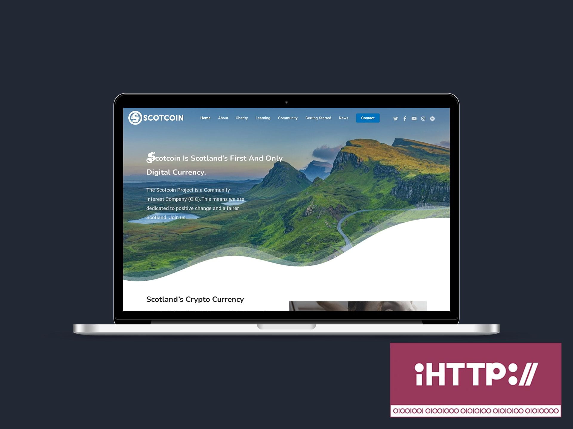 Scotcoin Website Design and ongoing development in Scotland.