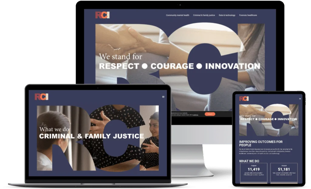 RCI Group Website Design in London.